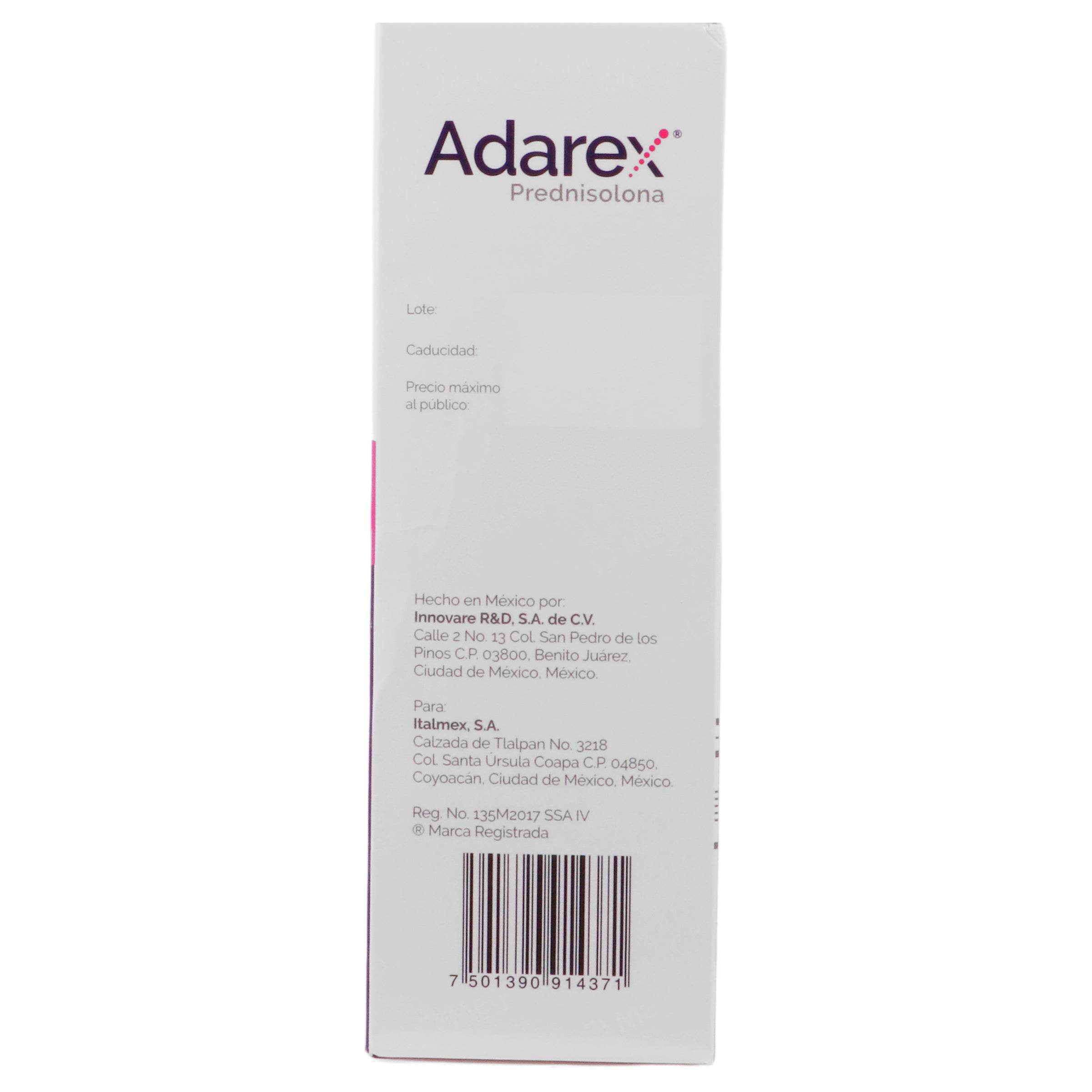 Adarex (Prednisolona) Solución 3Mg/Ml 100Ml — WeCare Pharma