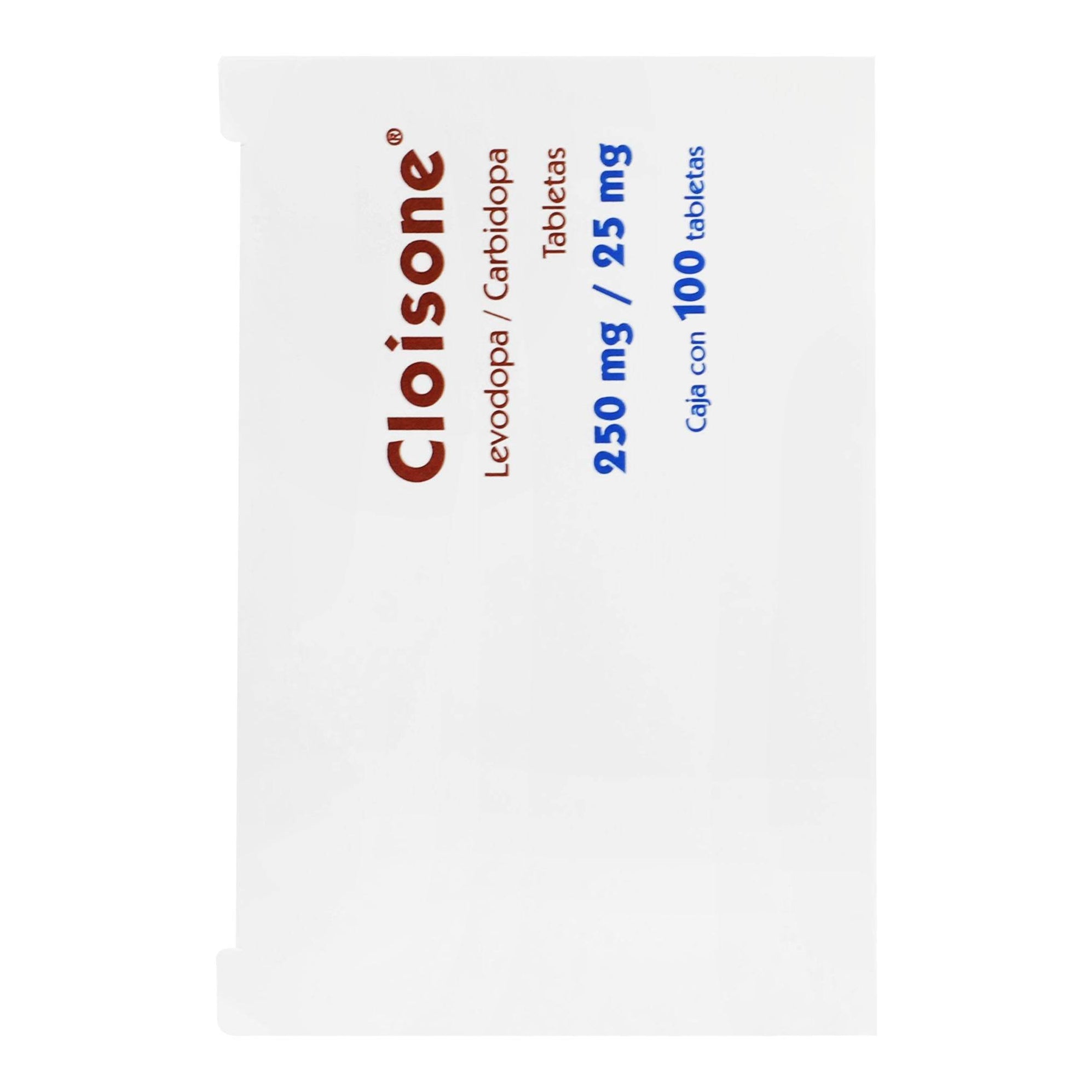 Cloisone 250Mg/25Mg Con 100 Tabletas (Levodopa/Carbidopa) — WeCare Pharma