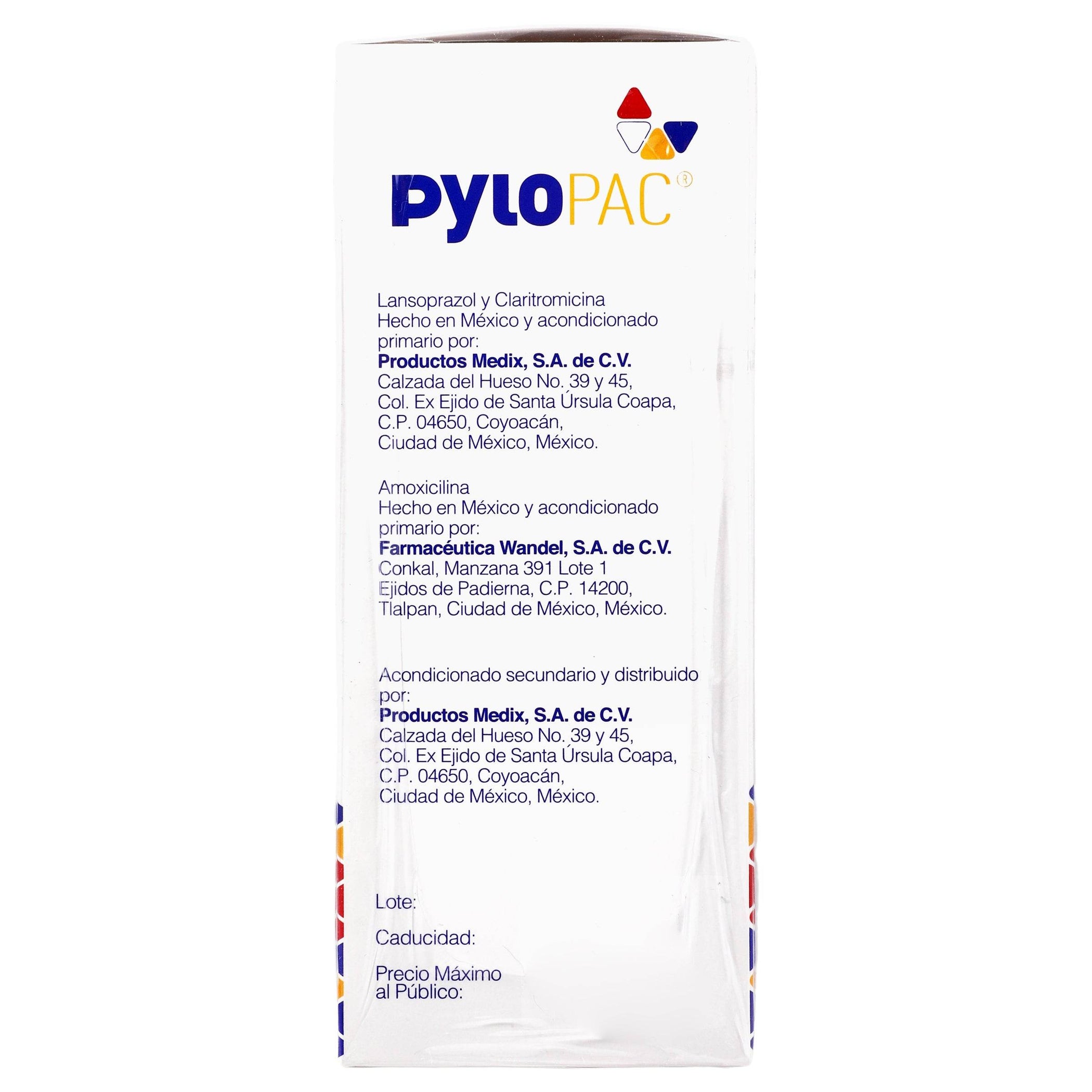Pylopac 30Mg/500Mg/500Mg Con 7 Pack Capsulas (Lansoprazol/Claritromici ...