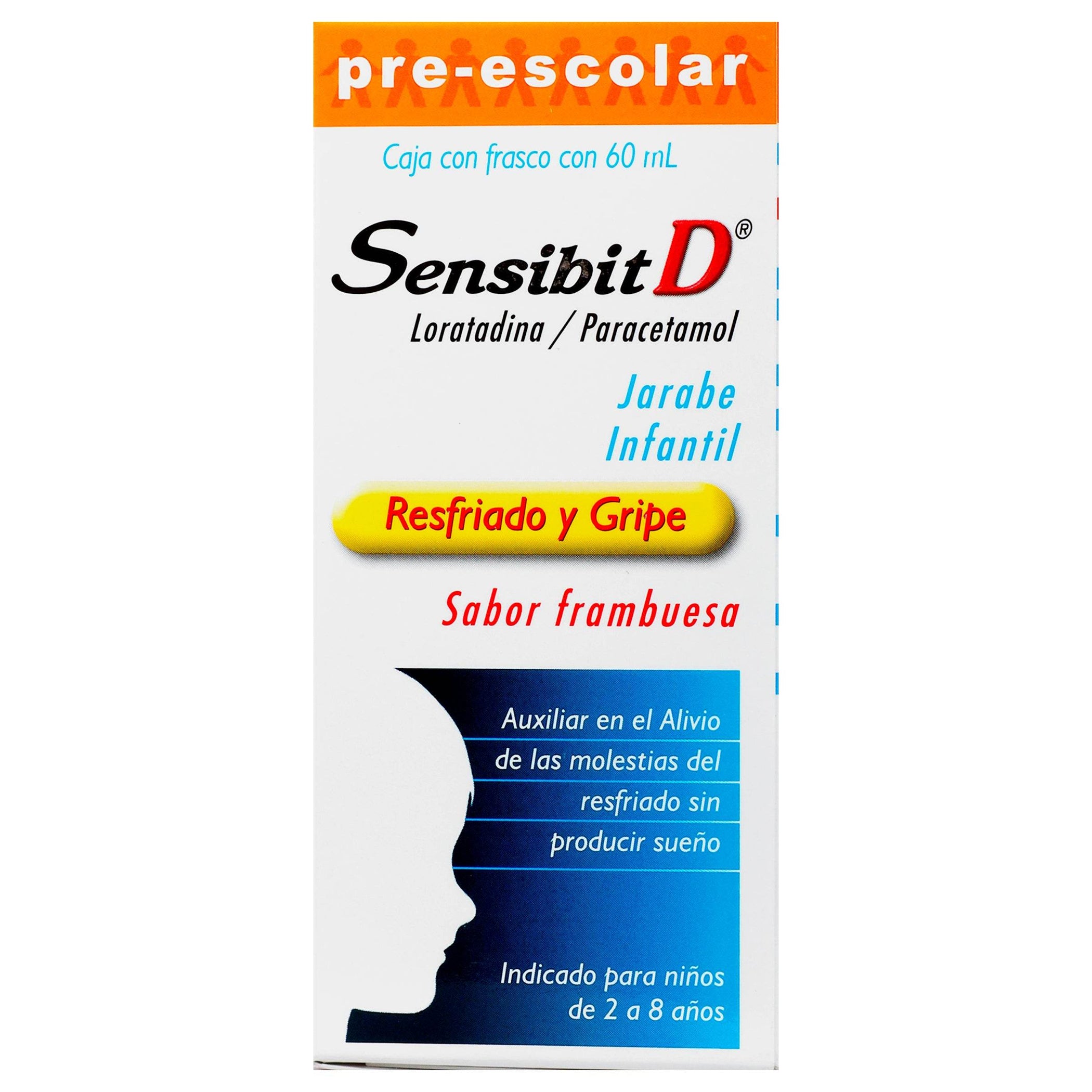 Sensibit D Jarabe Infantil 16.66Mg/3.2G 60Ml (Loratadina/Paracetamol ...