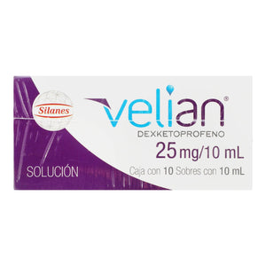 Velian Gel Sobres 25Mg/10Ml Con 10 (Dexketoprofeno) — WeCare Pharma