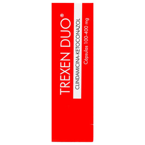 Trexen Duo Vaginal 100Mg/400Mg Con 7 Capsulas (Clindamicina/Ketoconazo ...