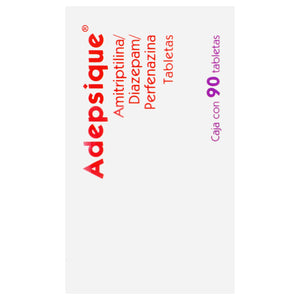 Adepsique (Amitriptilina/Diazepam/Perfenazina) Tabletas 10Mg/3Mg/2Mg C ...