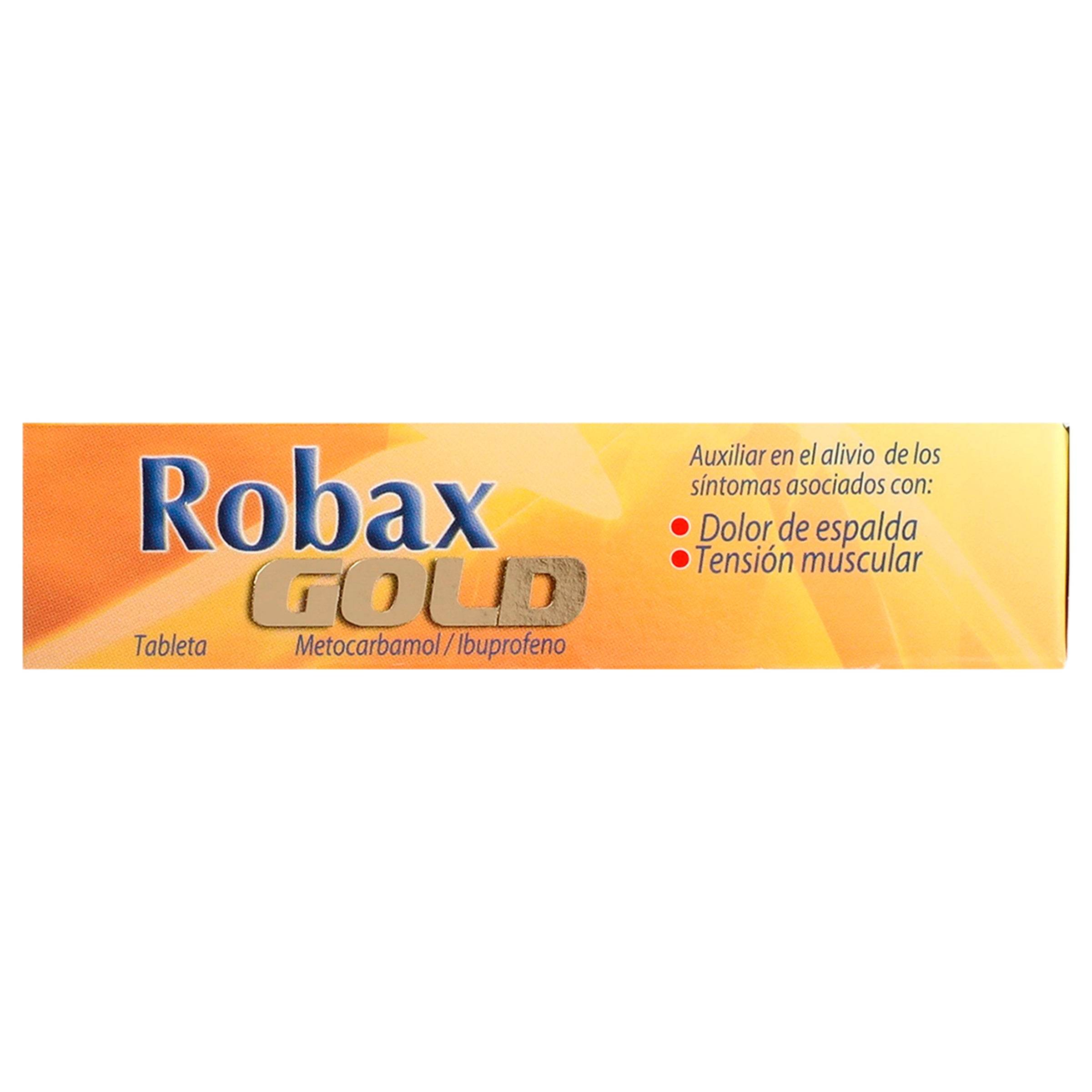 Robax Gold 500/200Mg Con 24 Tabletas (Metocarbamol/Ibuprofeno) — WeCare ...