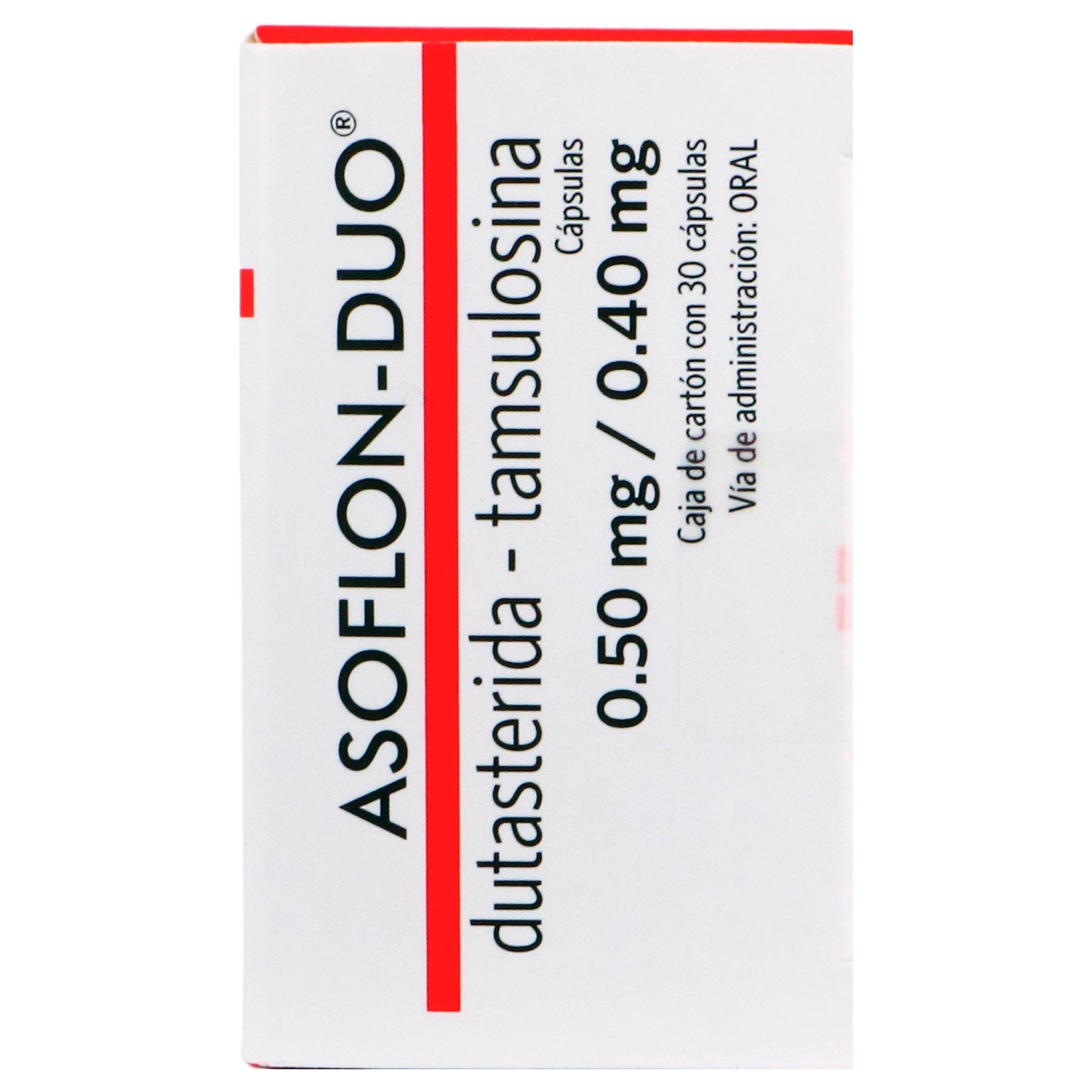 Asoflon-Duo 0.50Mg/0.40Mg Con 30 Capsulas (Dutasterida/Tamsulosina ...