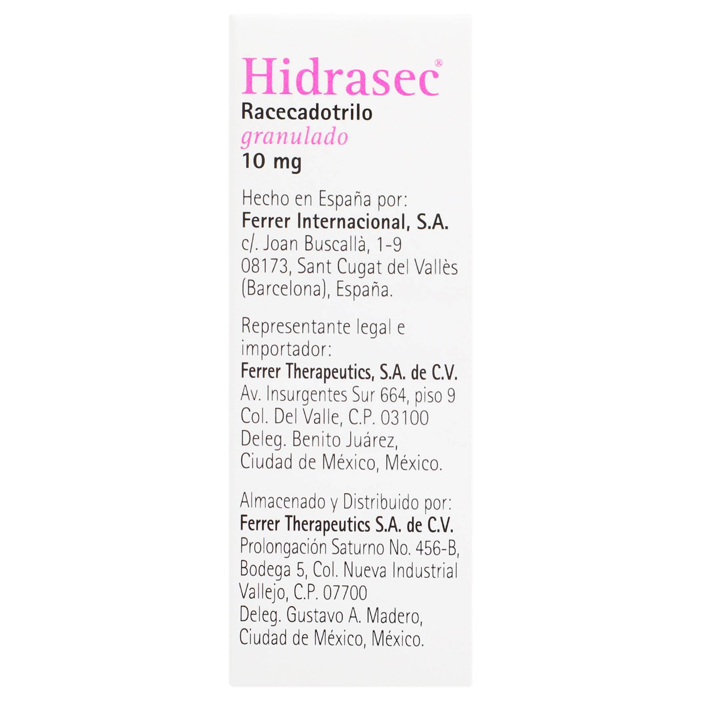 Hidrasec Sobre 10Mg Con 18 (Racecadotrilo) — WeCare Pharma