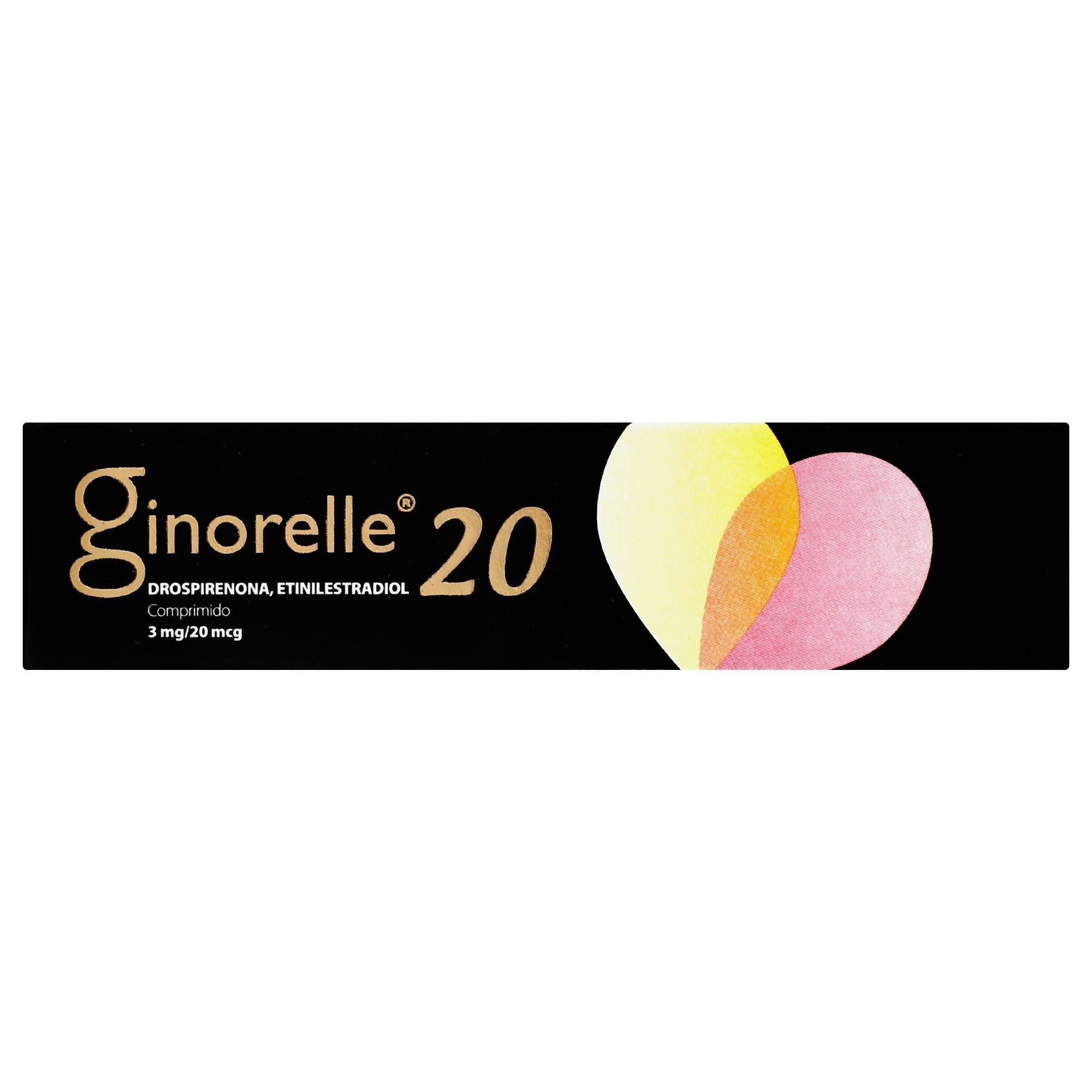 Ginorelle 20 3Mg/20Mcg Con 28 Comprimidos (Drospirenona/Etinilestradio ...