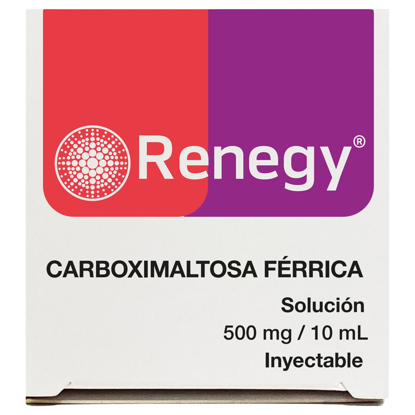 Renegy (Carboximaltosa Ferrica) Fco Amp 500Mg/10Ml C1 — WeCare Pharma