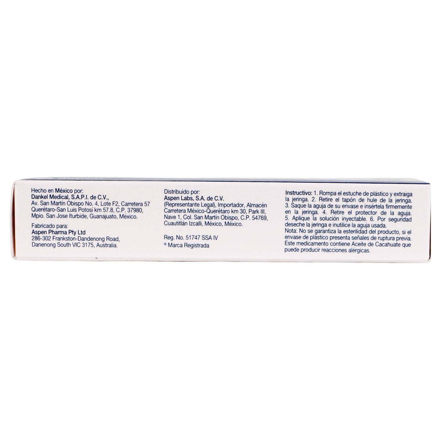 Metrigen Fuerte 50Mg/5Mg Con 1 Ampulas (Progesterona/Benzoato De Estra ...