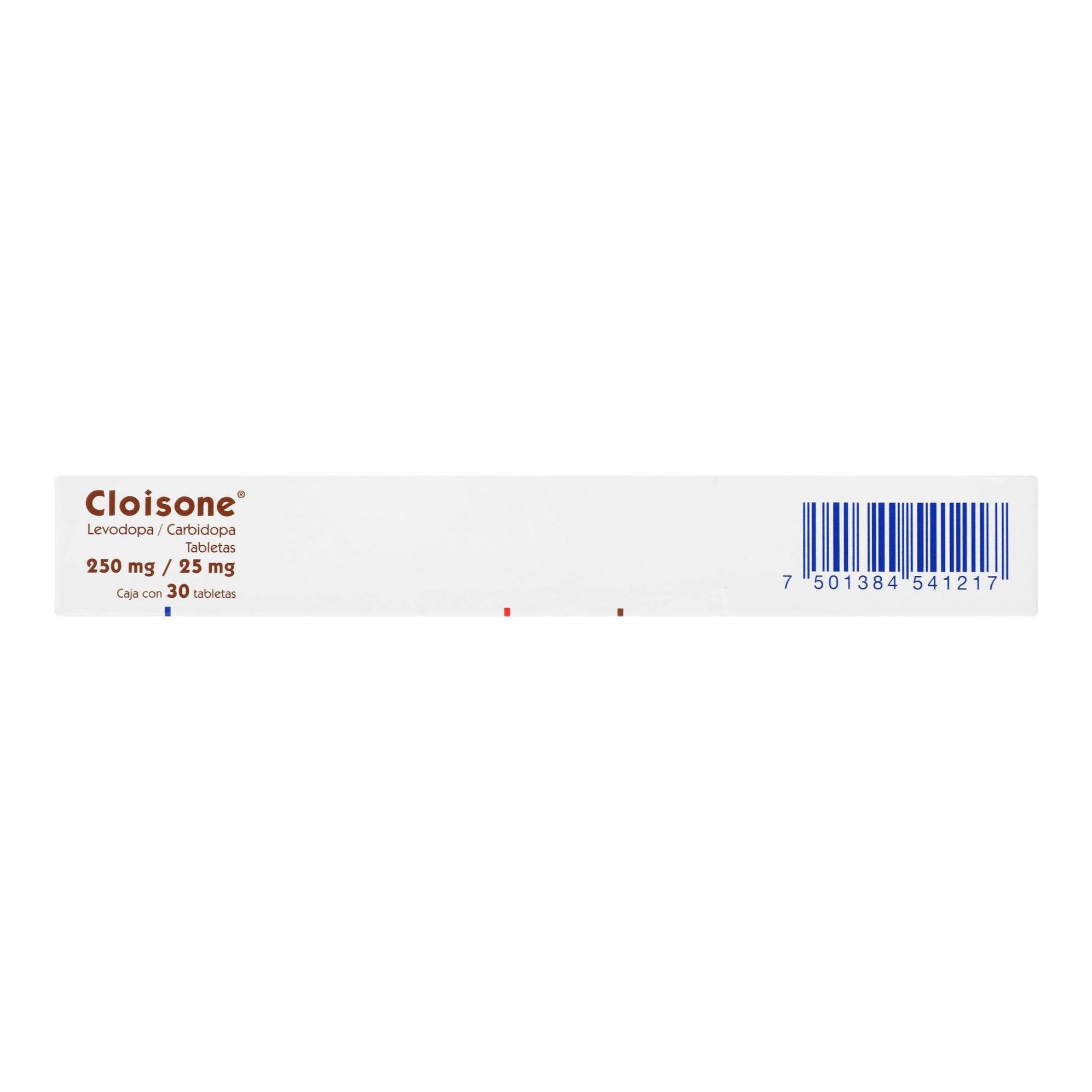 Cloisone 250Mg/25Mg Con 30 Tabletas (Levodopa/Carbidopa) — WeCare Pharma