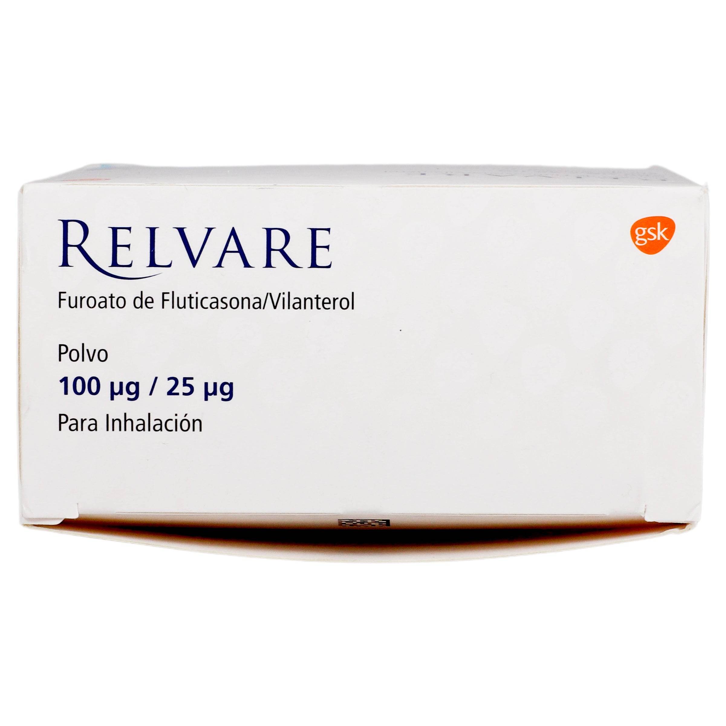 Relvare Disp Inh 100Mg/25Mcg Con 30 Dosis (Fluticasona/Vilanterol ...