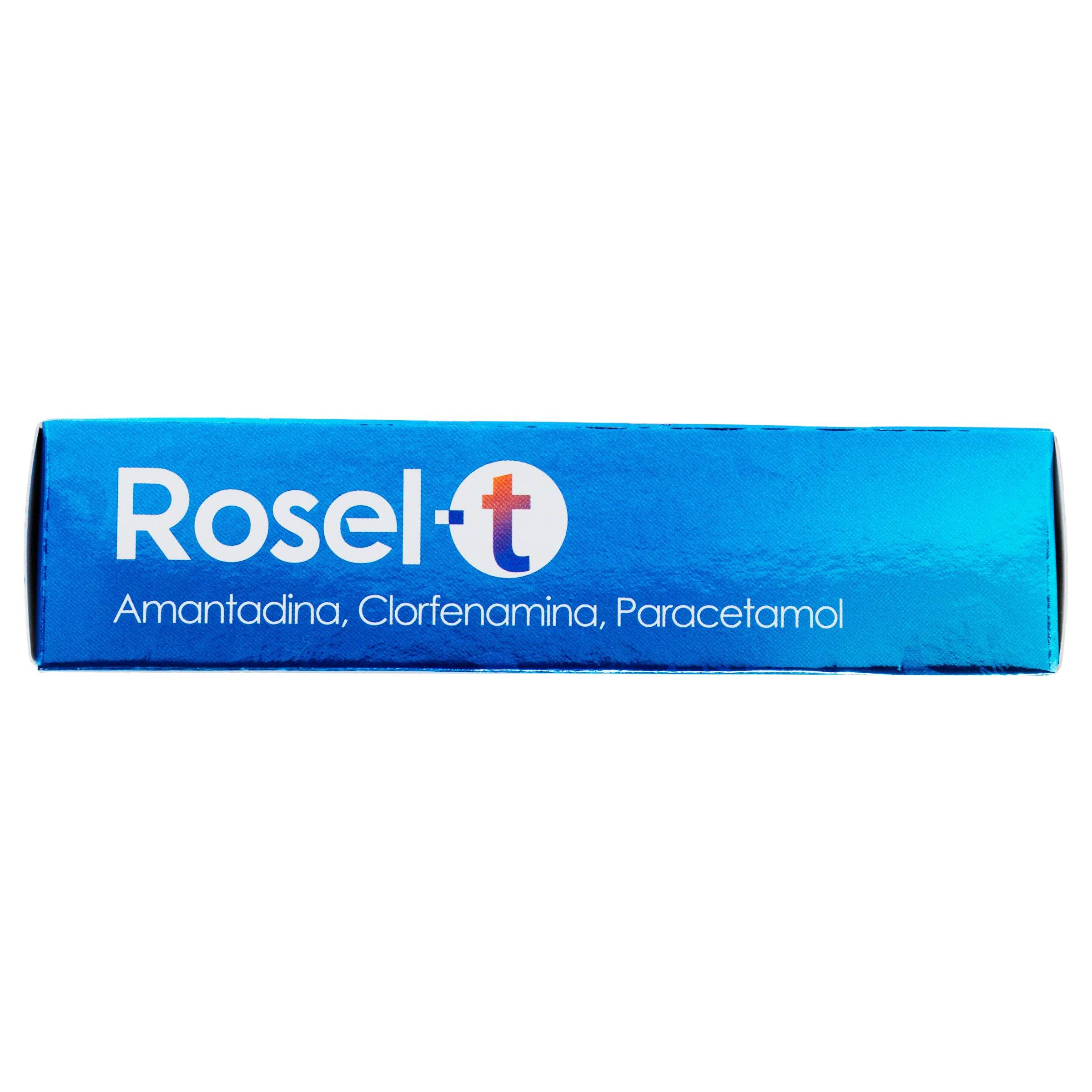 Rosel T 50Mg/3/300Mg Con 24 Tabletas (Amantadina/Clorfenamina/Paraceta ...