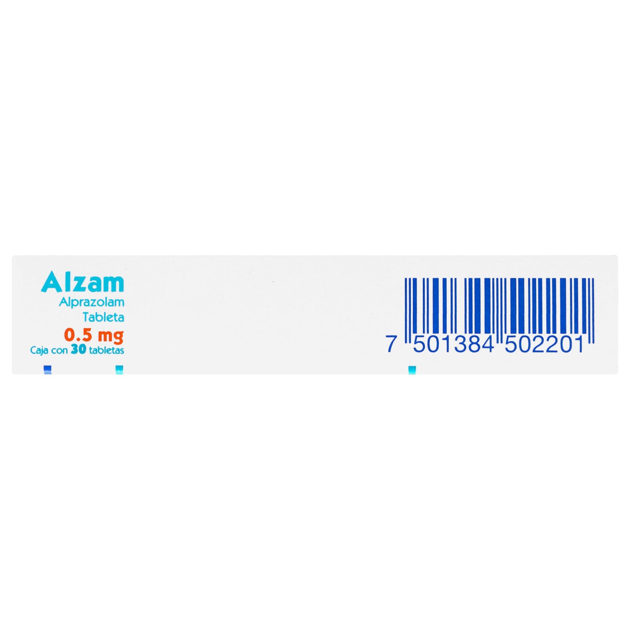 Alzam (Alprazolam) Tabletas 0.5Mg Con 30 — WeCare Pharma