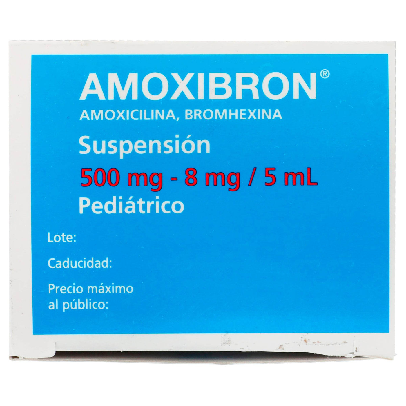 Amoxibron Suspensión 500Mg/8Mg/5Ml 75Ml (Amoxicilina/Bromhexina ...