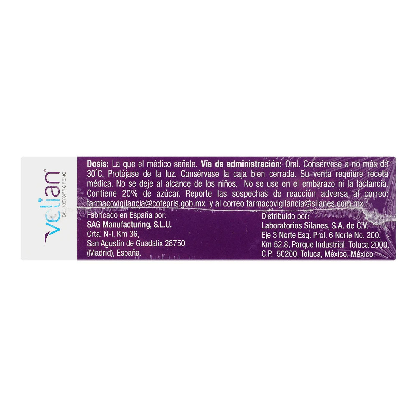 Velian Gel Sobres 25Mg/10Ml Con 10 (Dexketoprofeno) — WeCare Pharma