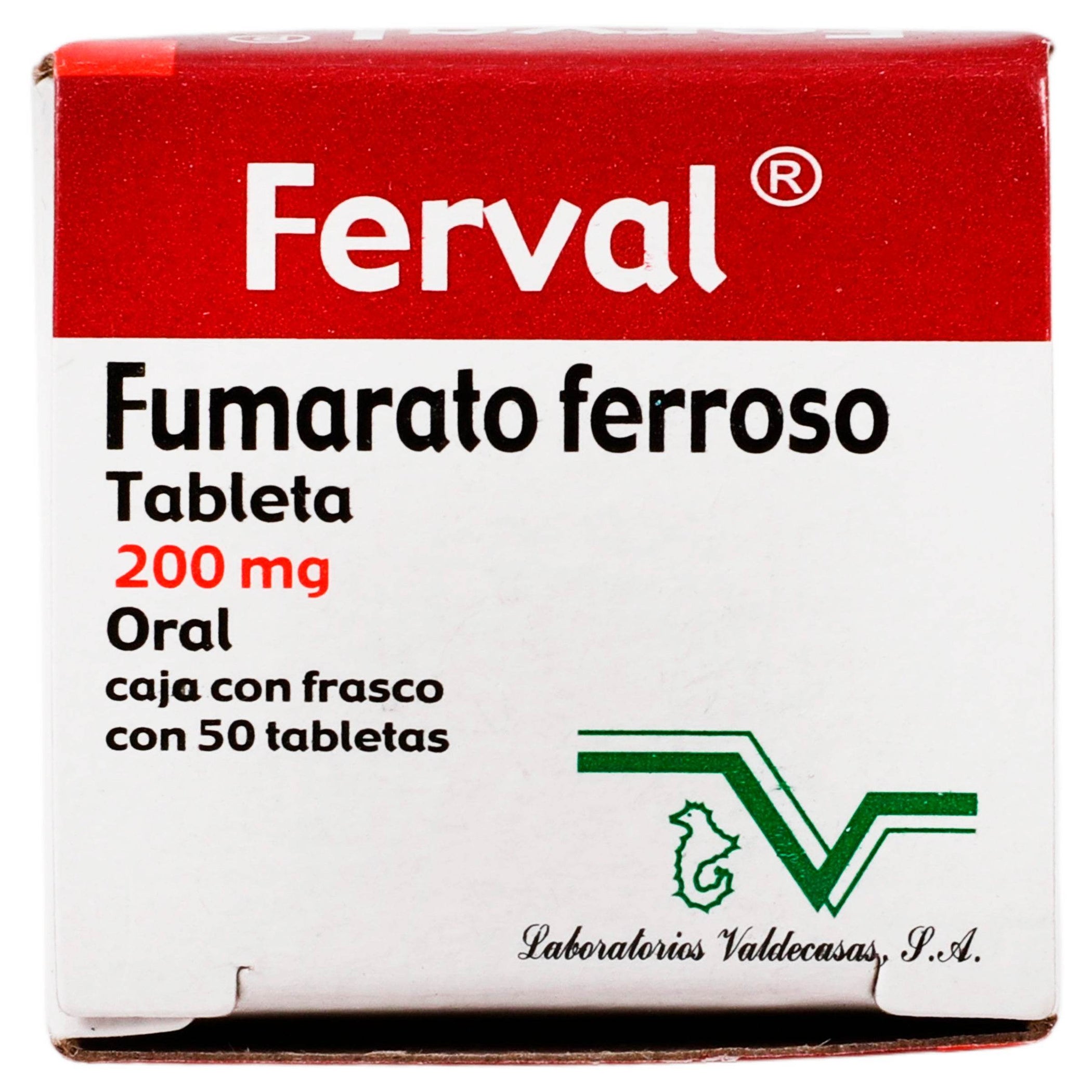 Ferval 200Mg Con 50 Tabletas (Fumarato Ferroso) — WeCare Pharma