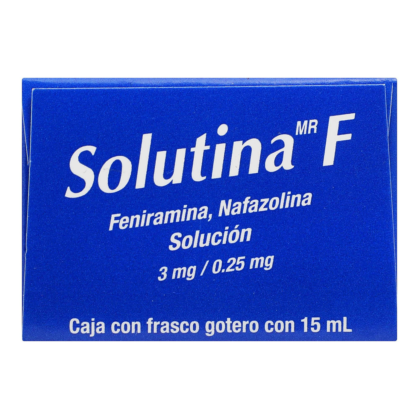 Solutina F Gotas 3Mg/0.25Mg 15Ml (Feniramida/Nafazolina) — WeCare Pharma