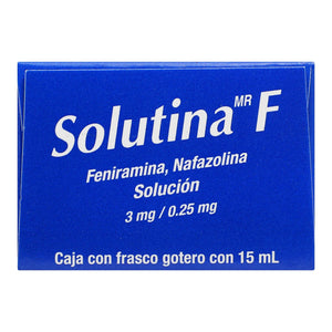 Solutina F Gotas 3Mg/0.25Mg 15Ml (Feniramida/Nafazolina) — WeCare Pharma