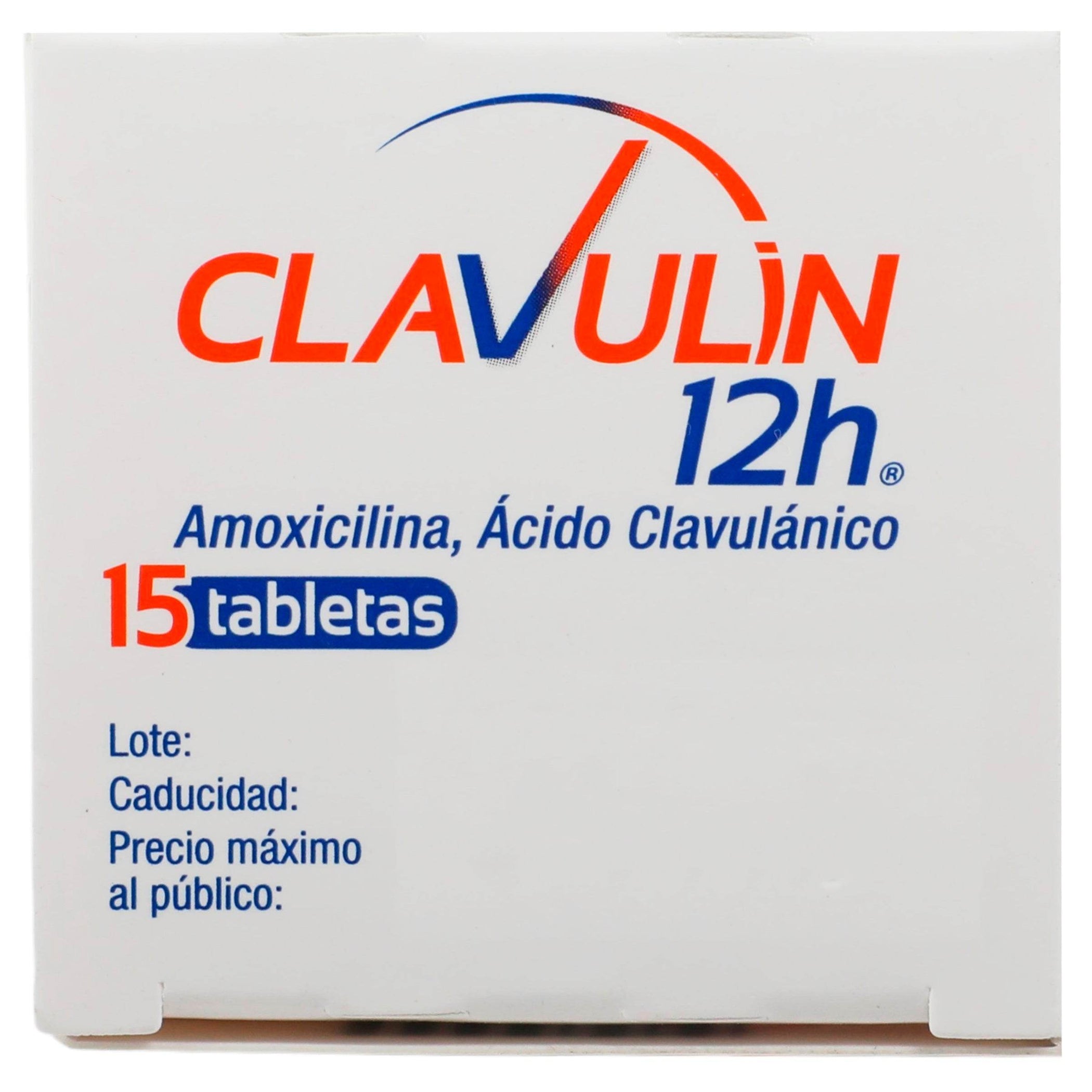 Clavulin 12H 875Mg/125Mg Con 15 Tabletas (Amoxicilina/Ac Clavulanico ...
