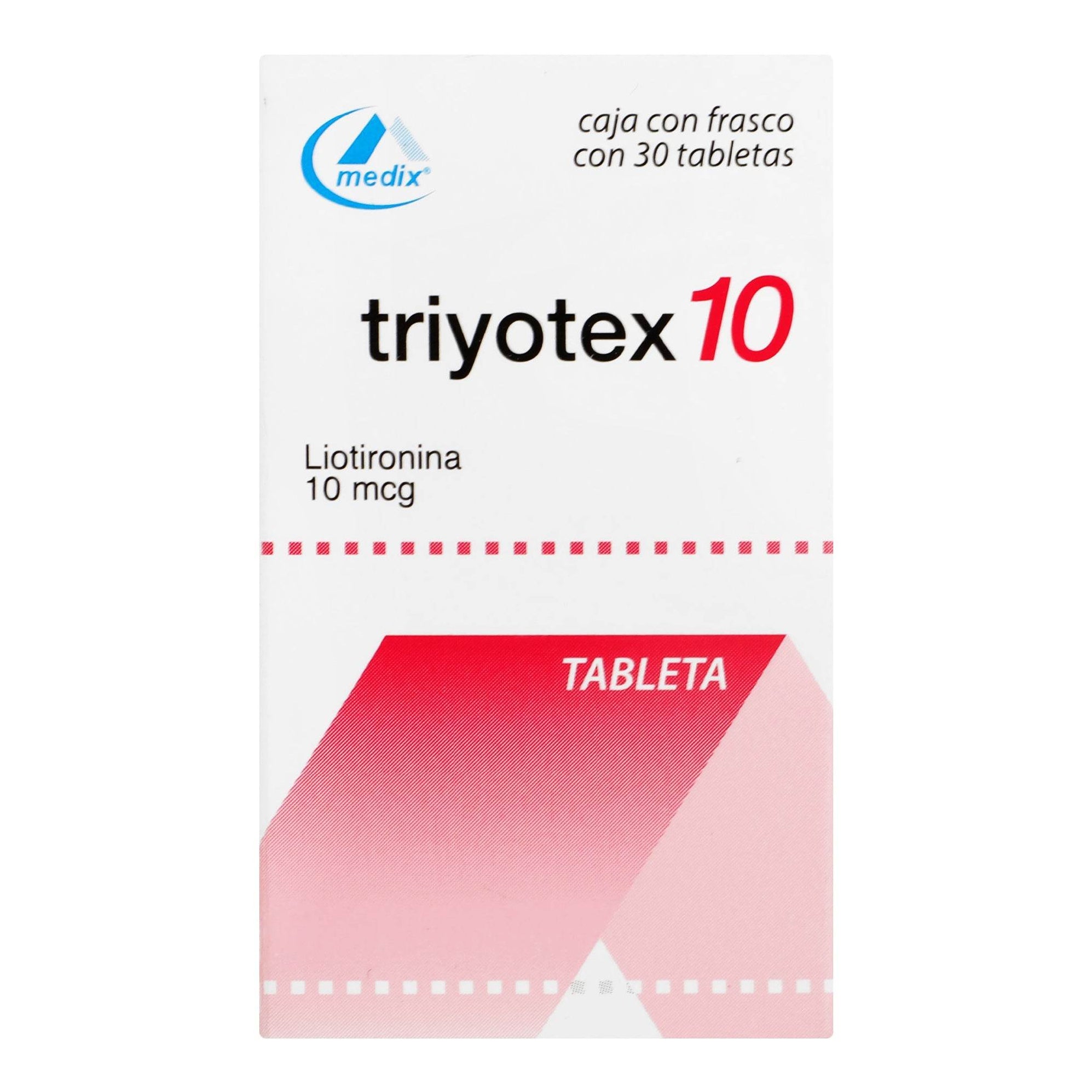 Triyotex 10 10Mcg Con 30 Tabletas (Liotironina) — WeCare Pharma