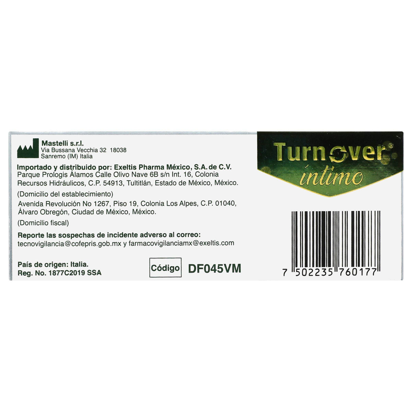 Turnover Intimo Vagcrema 30Ml Con 6 (Polinucleotidos) — WeCare Pharma