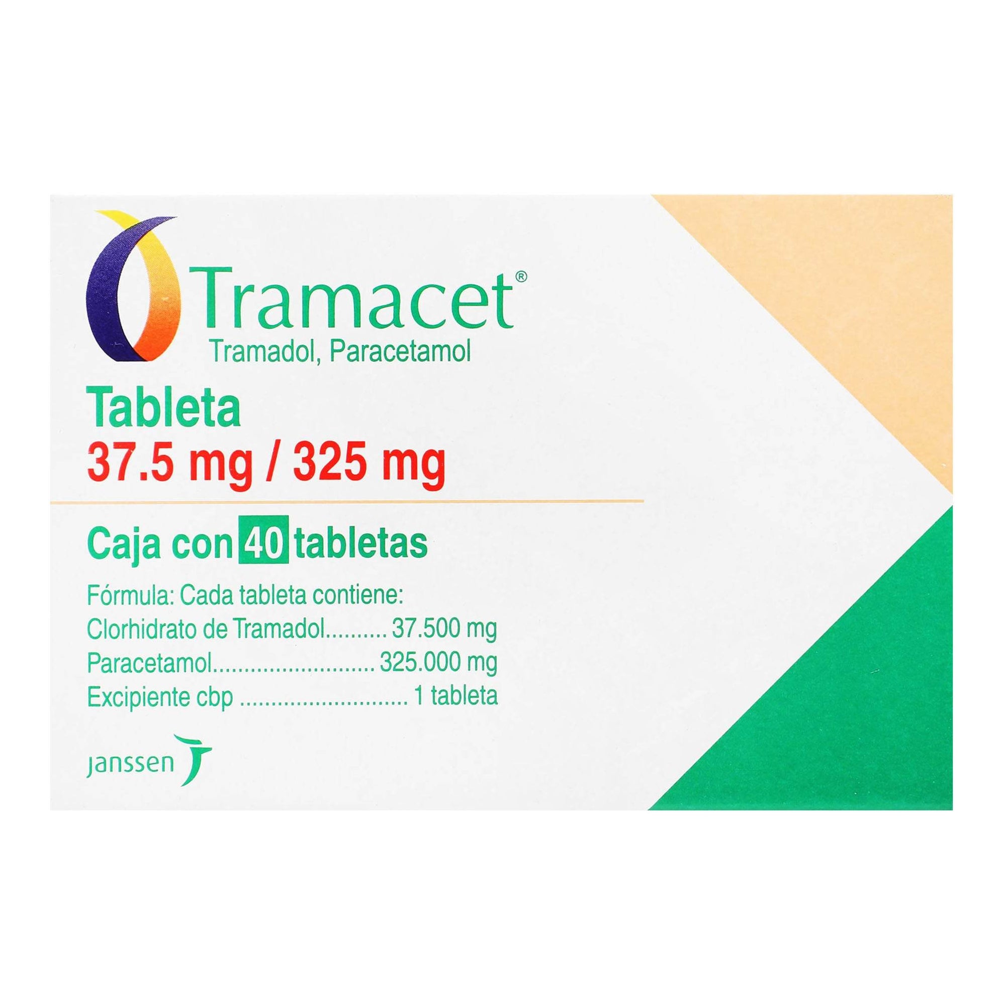 Tramacet 37.5Mg/325Mg Con 40 Tabletas (Tramadol/Paracetamol) — WeCare ...