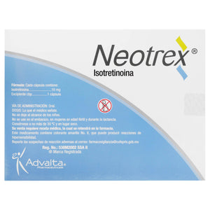 Neotrex (Isotretinoina) Capsulas 10Mg Con 30 — WeCare Pharma