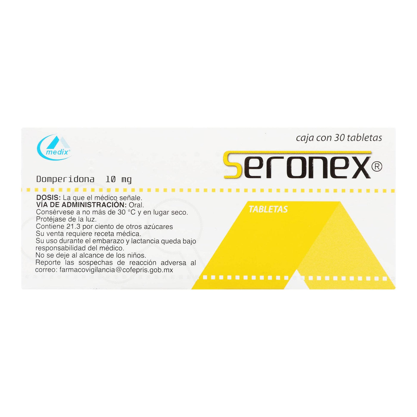 Seronex 10Mg Con 30 Tabletas (Domperidona) — WeCare Pharma