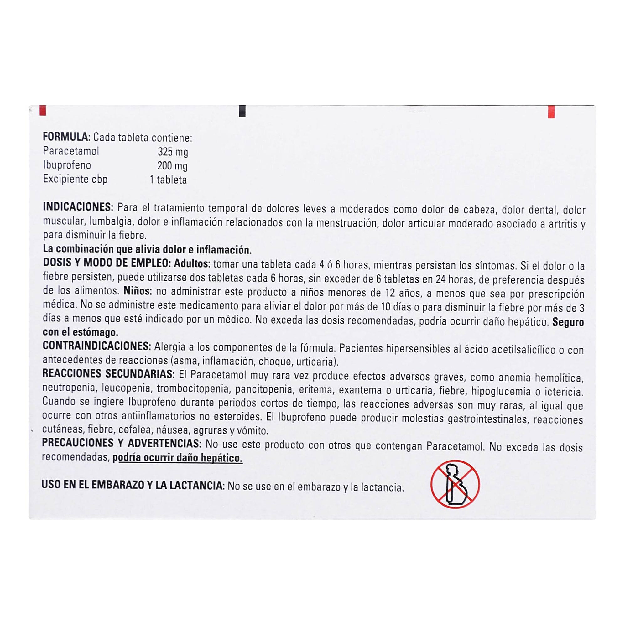 Algitrin 325Mg/200Mg Con 24 Tabletas (Paracetamol/Ibuprofeno) — WeCare ...