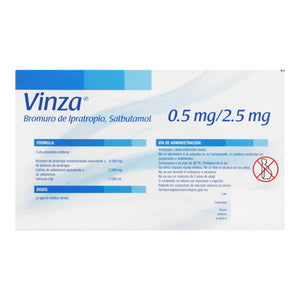 Vinza Neb 0.5Mg/2.5Mg 2.5Ml Con 10 Ampulas (Bromuro De Ipratropio/Salb ...