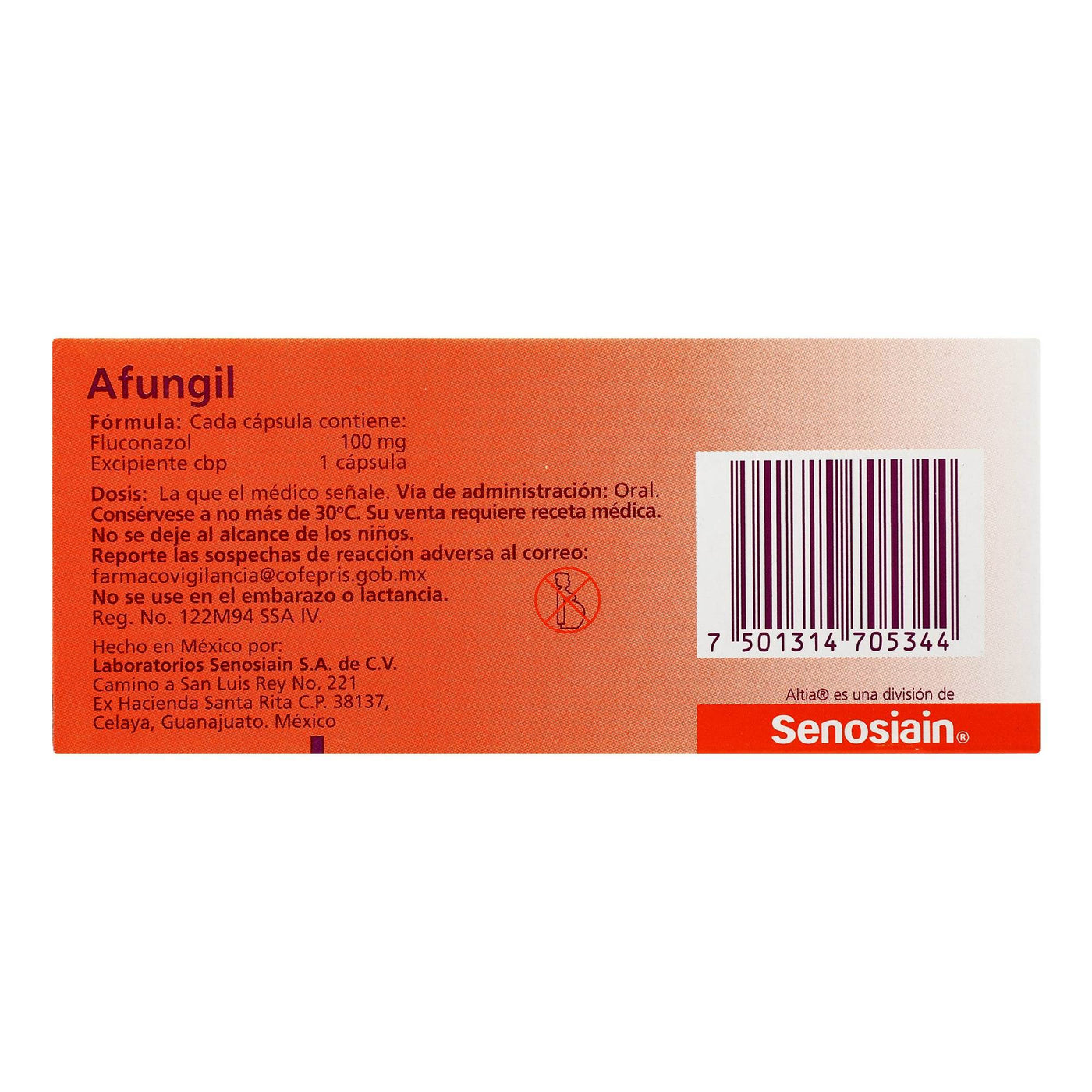 Afungil 100Mg Con 10 Capsulas (Fluconazol) — WeCare Pharma
