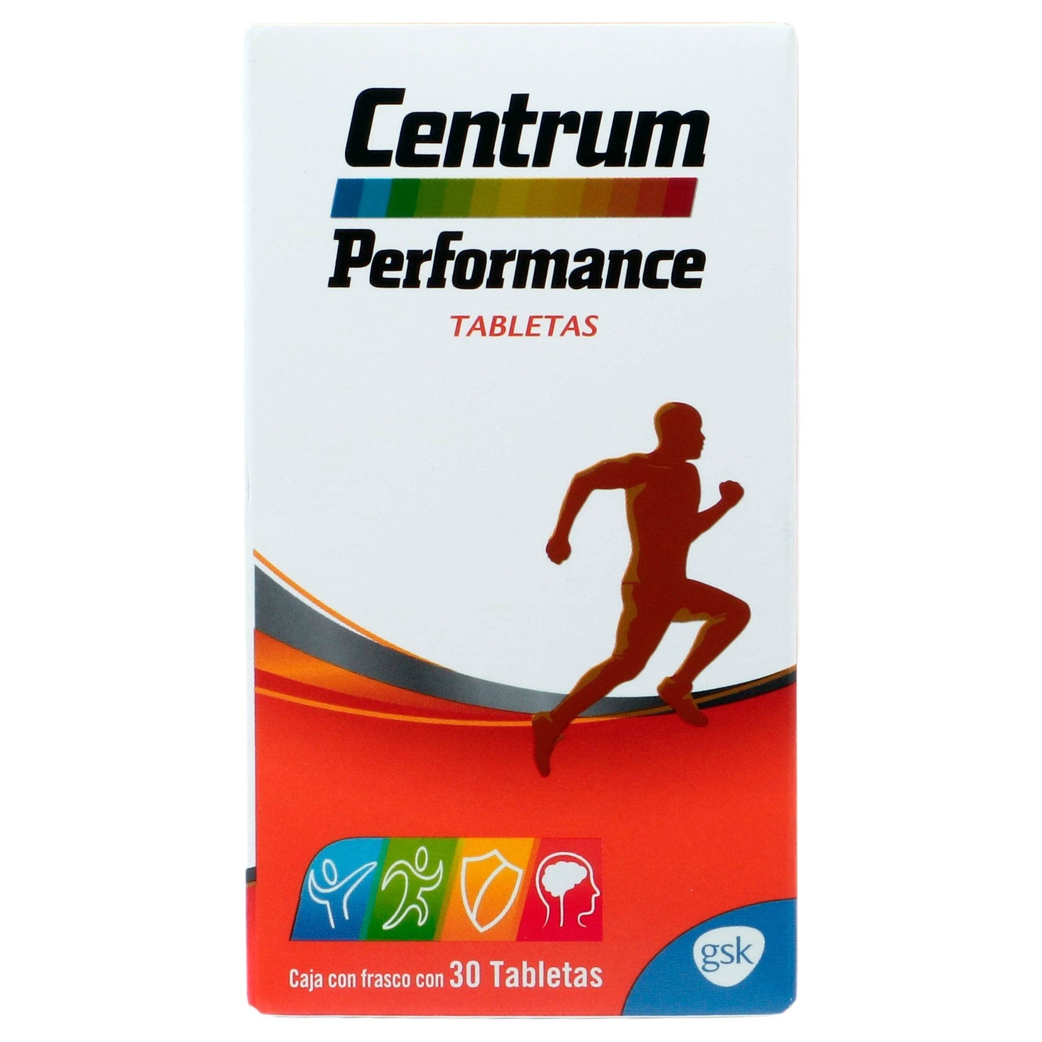 Centrum Performance Con 30 Tabletas (Multivitaminico/Complejo B/Ginkgo ...