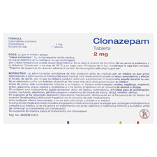 Clonazepam Tabletas 2Mg Con 30 Psicofarma — WeCare Pharma