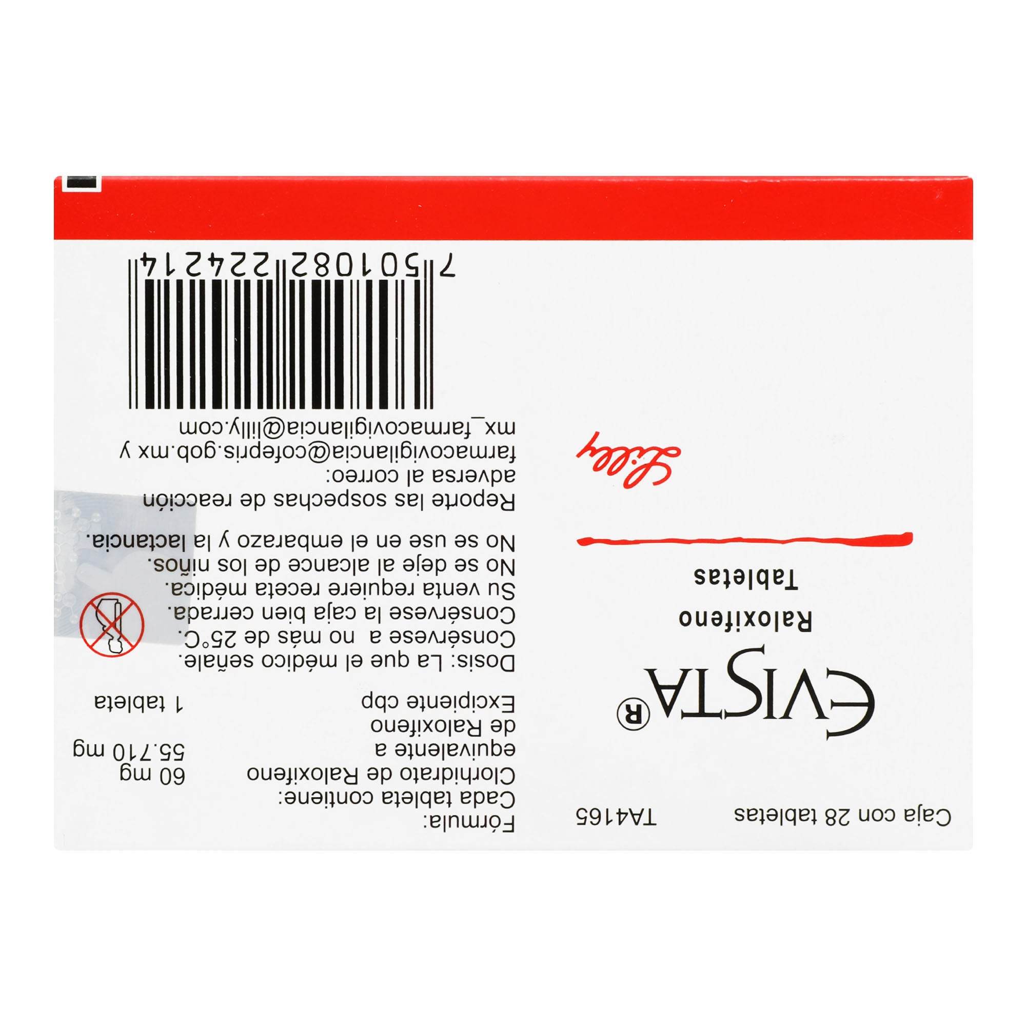 Evista 60Mg Con 28 Tabletas (Raloxifeno) — WeCare Pharma