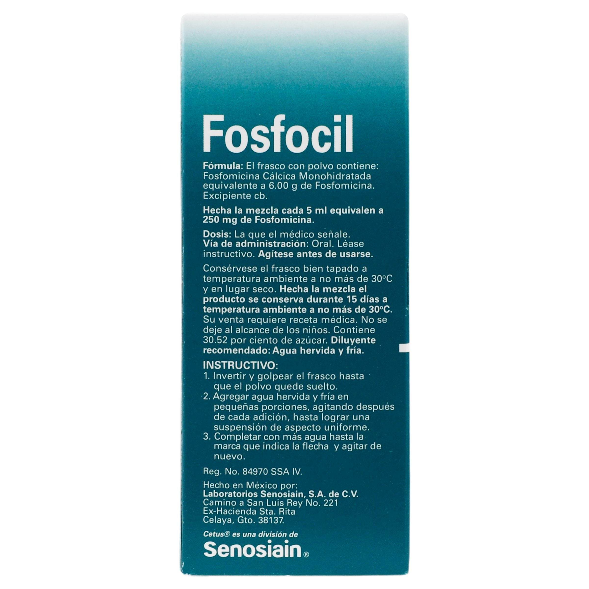 Fosfocil Suspensión 250Mg/5Ml 120Ml (Fosfomicina) — WeCare Pharma