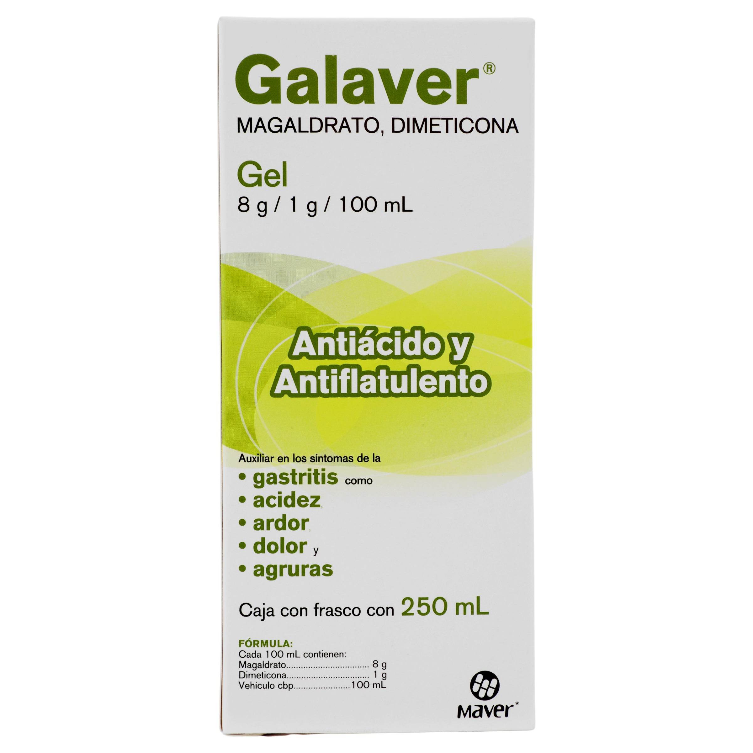 Galaver Gel 250Ml Con 1 (Magaldrato/Dimeticona) — WeCare Pharma