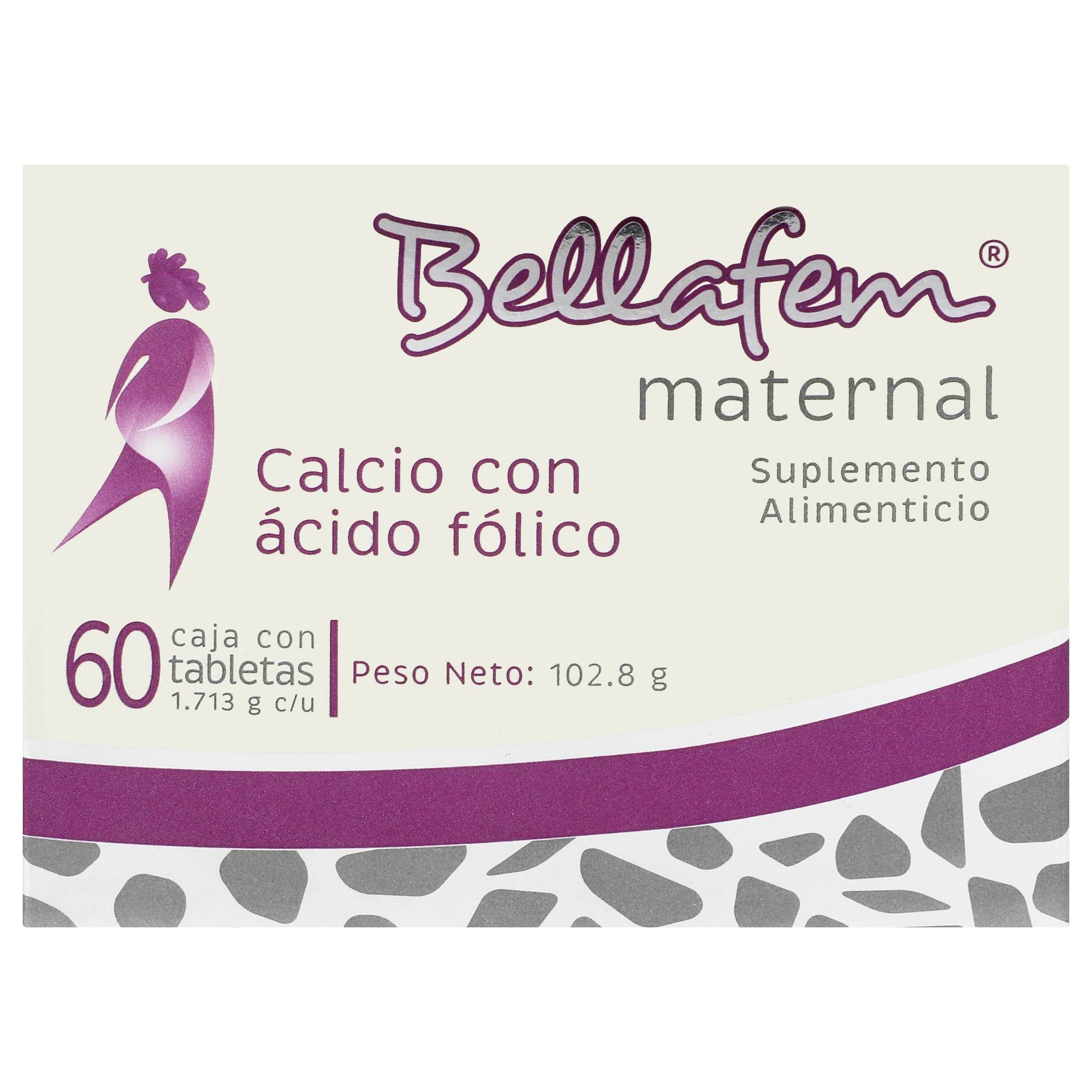 Bellafem Maternal 102.8G Con 60 Tabletas (Suplemento Alimenticio ...