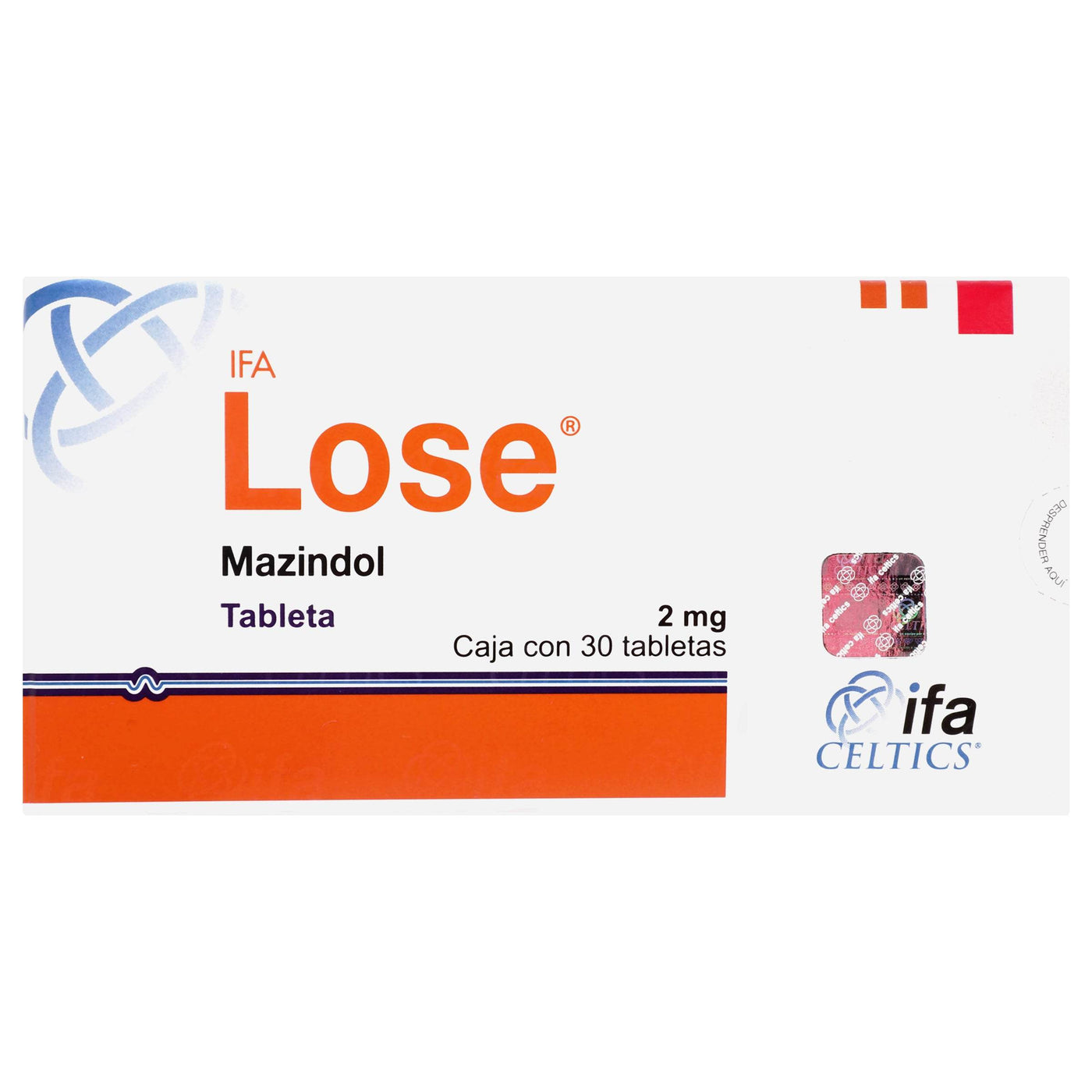 Ifa Lose (Mazindol) Tabletas 2Mg Con 30 — WeCare Pharma