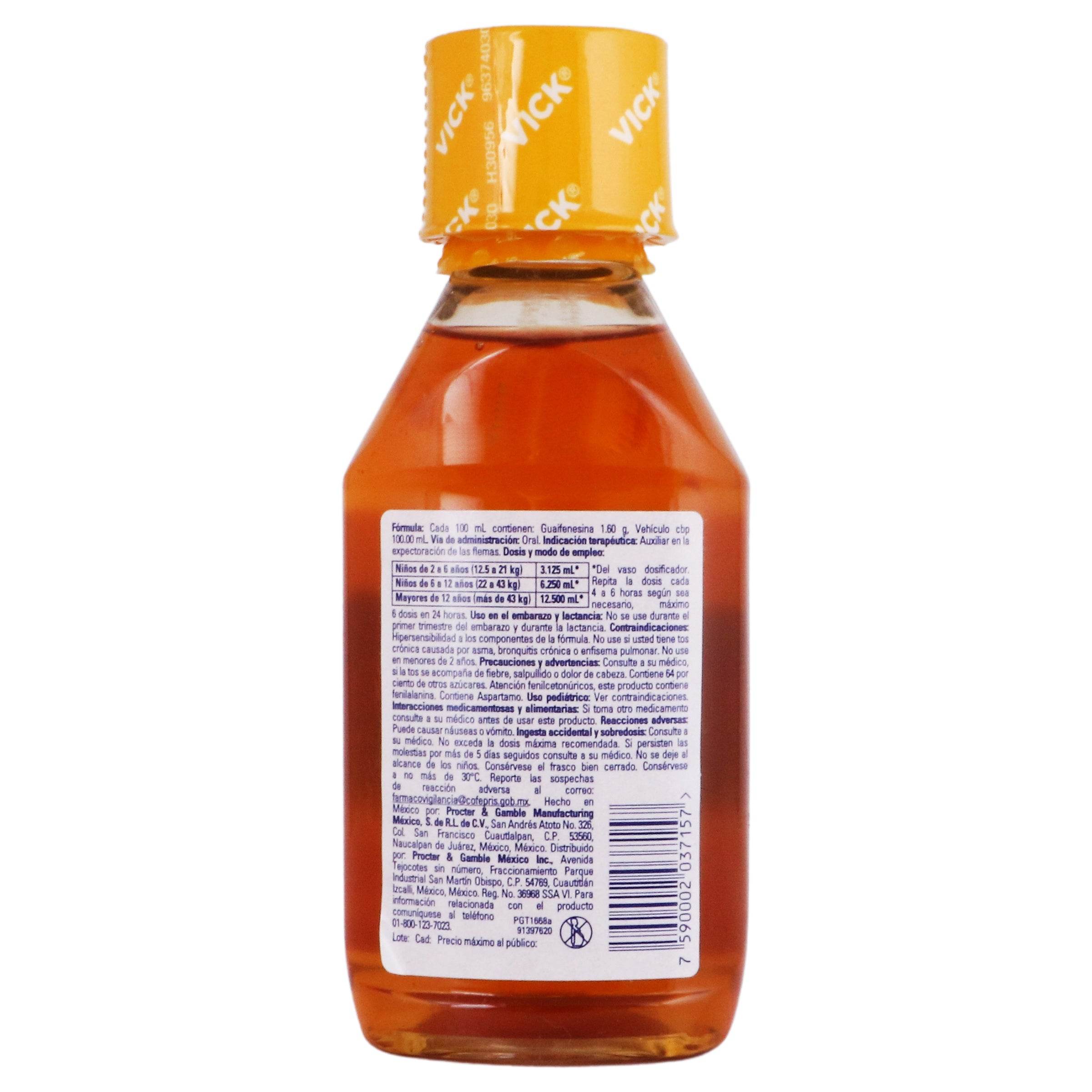 Vick Miel 44 Jarabe 1.6G/100Ml 120Ml (Guaifenesina) — WeCare Pharma