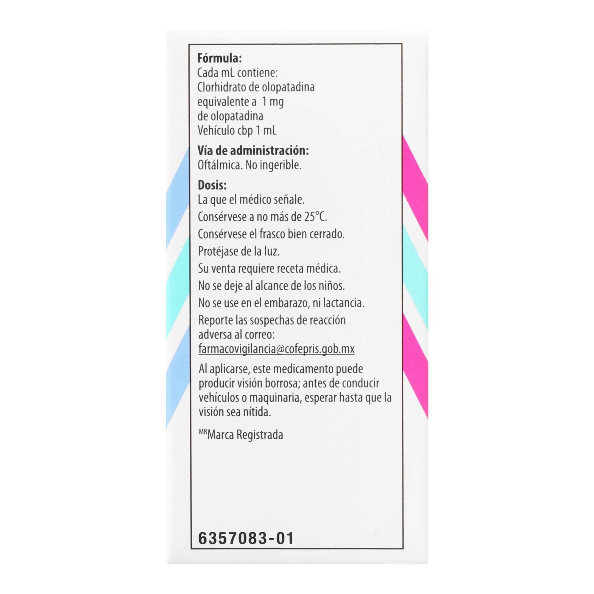 Patanol Gotas 0.1% 5Ml (Olopatadina) — WeCare Pharma
