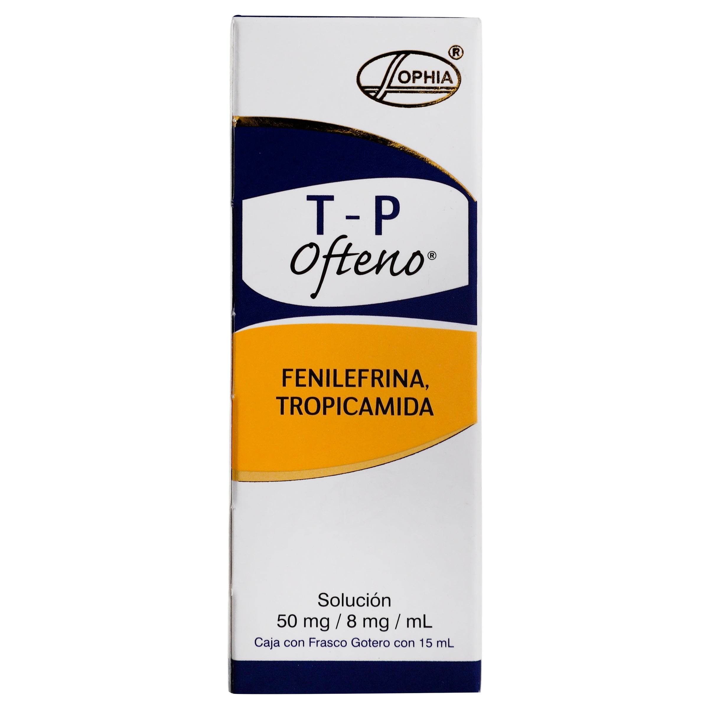 T-P Ofteno Gotas 50Mg/8Mg/Ml 15Ml (Fenilefrina/Tropicamida) — WeCare Pharma