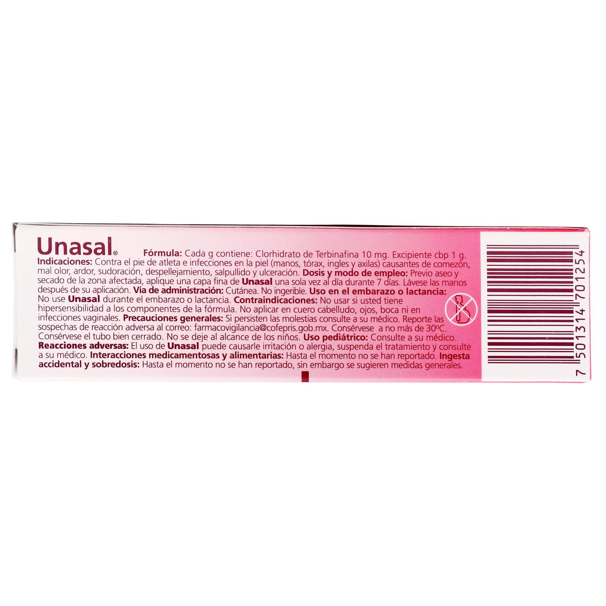 Unasal Crema 1% 15G (Terbinafina) — WeCare Pharma