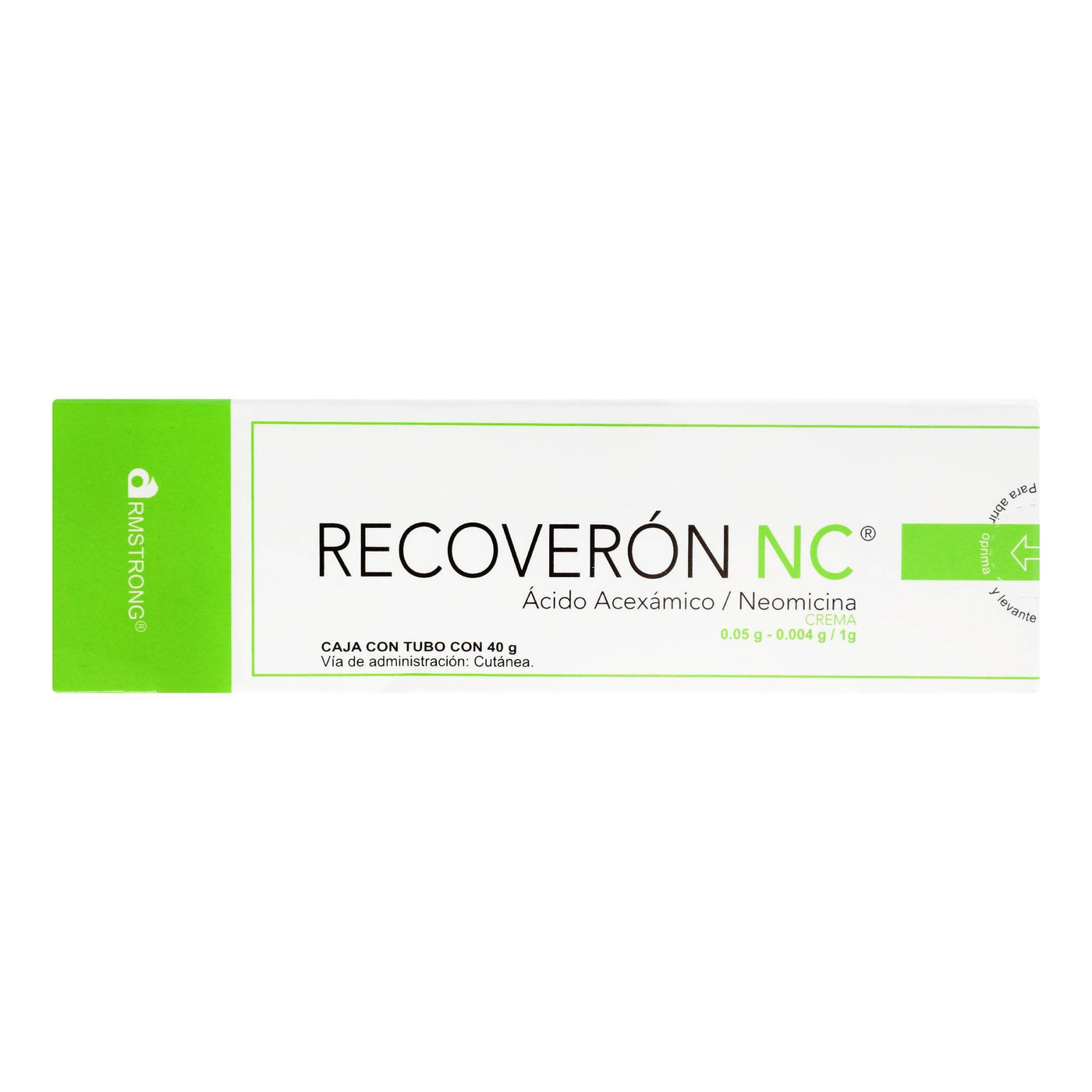 Recoveron Nc Crema 0.05G/0.004G/1G 40G (Acido Acexamico/Neomicina ...