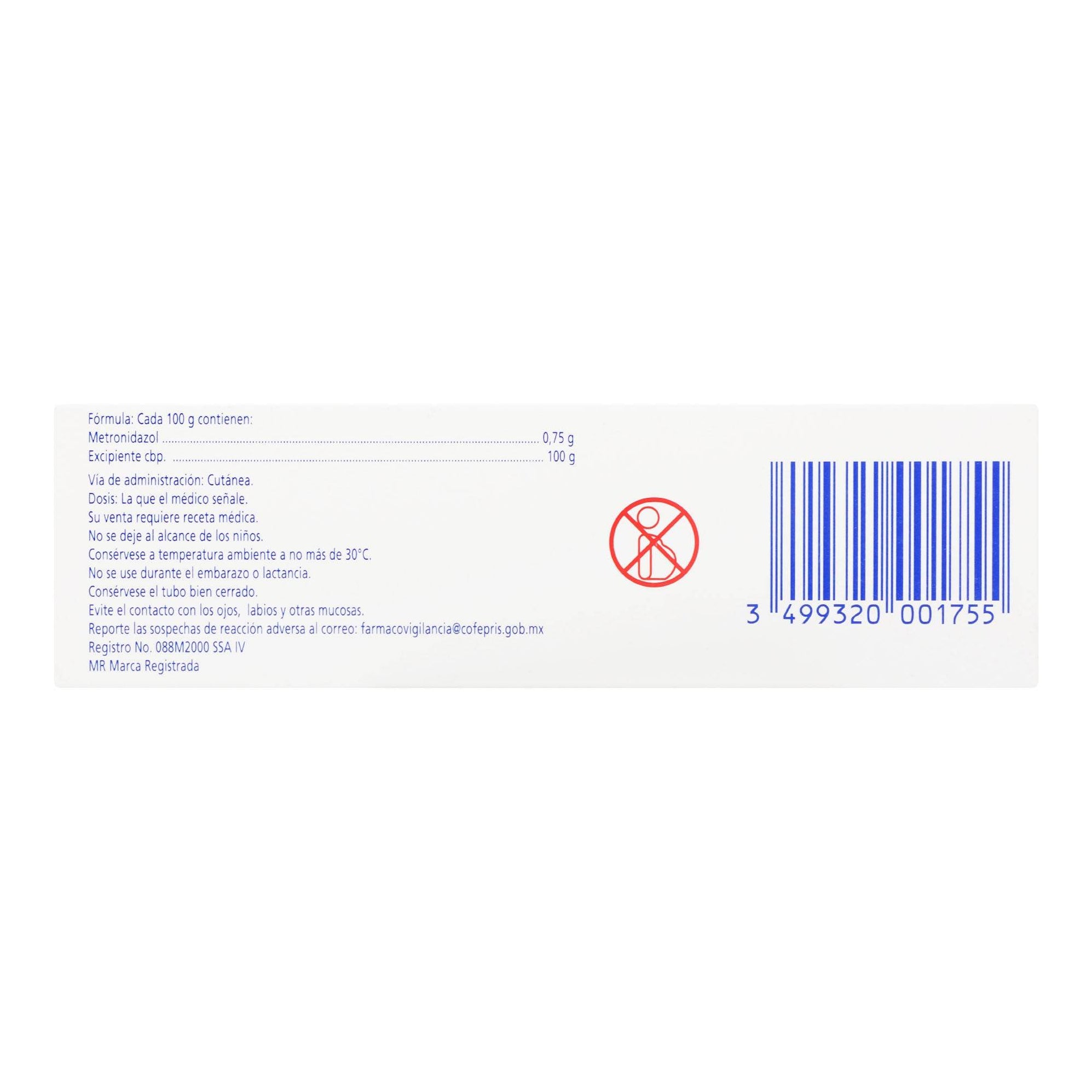 Metrocream Crema 75% 30G (Metronidazol) — WeCare Pharma