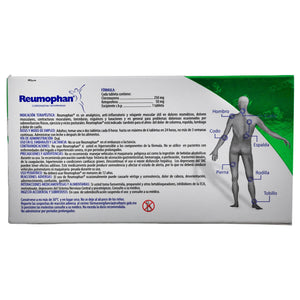Reumophan 250Mg/50Mg Con 20 Tabletas (Clorzoxazona/Ketoprofeno ...