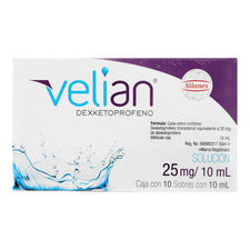 Velian Gel Sobres 25Mg/10Ml Con 10 (Dexketoprofeno) — WeCare Pharma