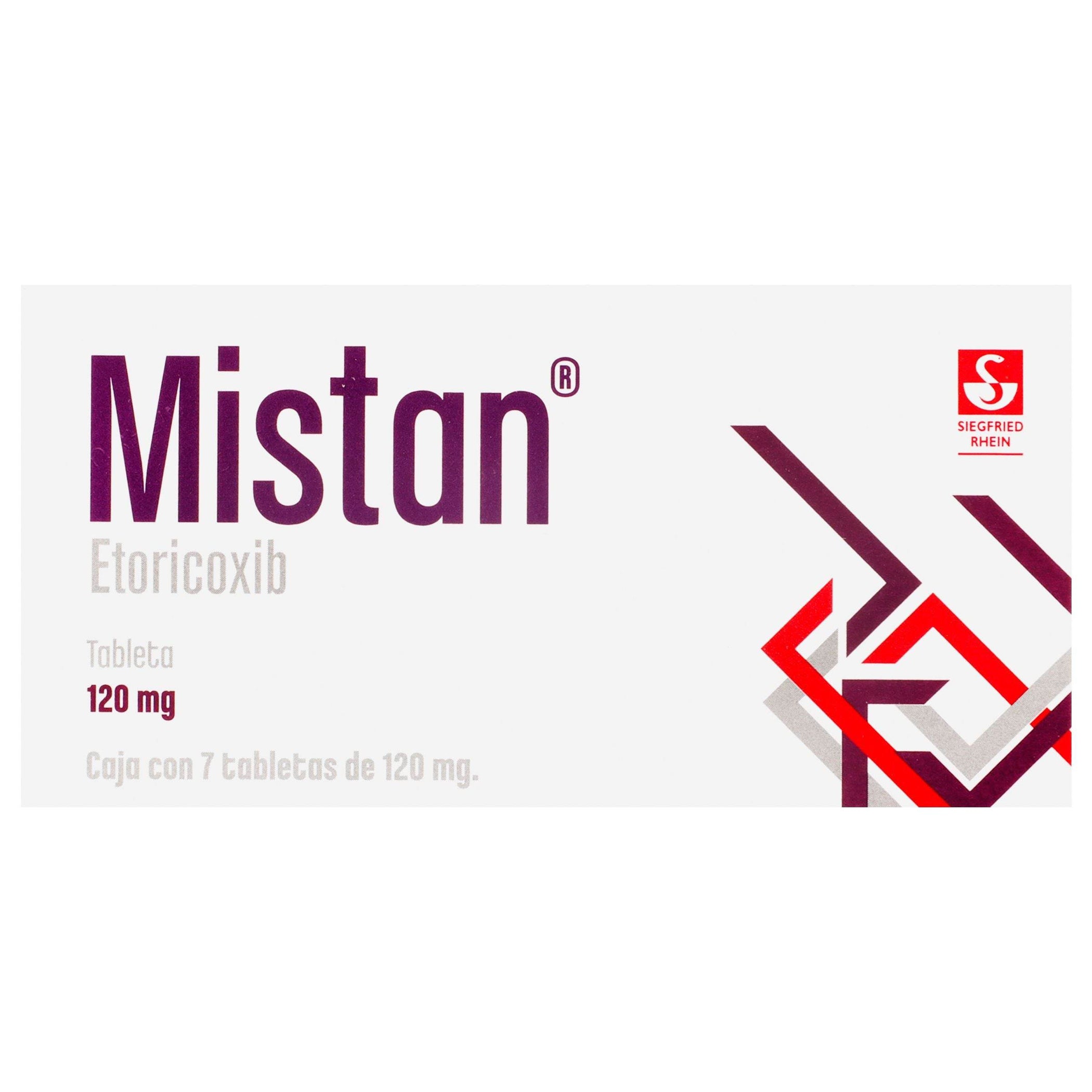 Mistan 120Mg Con 7 Tabletas (Etoricoxib) — WeCare Pharma