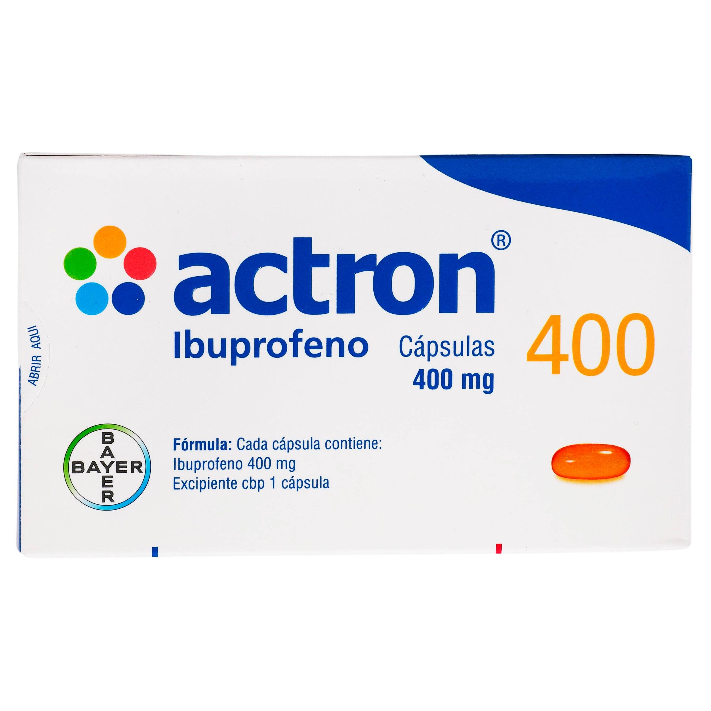 Actron 400Mg Con 30 Capsulas (Ibuprofeno) — WeCare Pharma