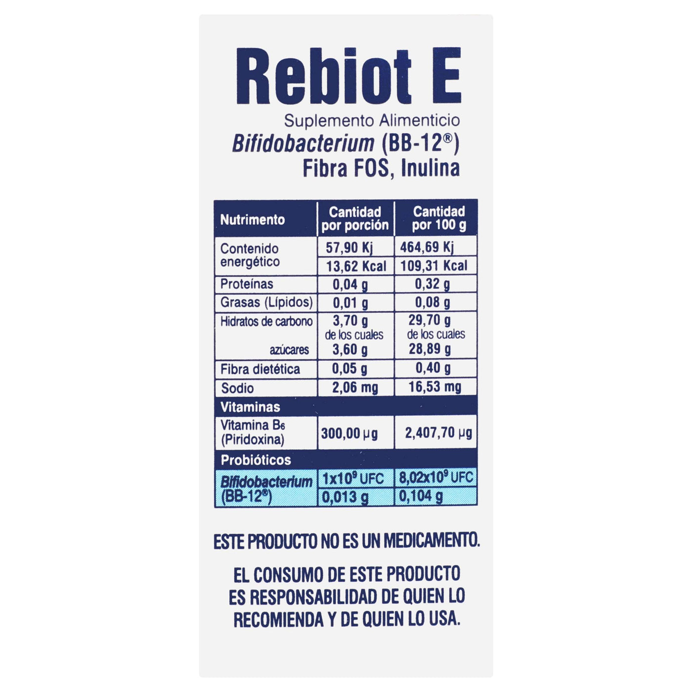 Rebiot E (Suplemento Alimenticio) Frasco Con 10 Ml Con 7 — WeCare Pharma