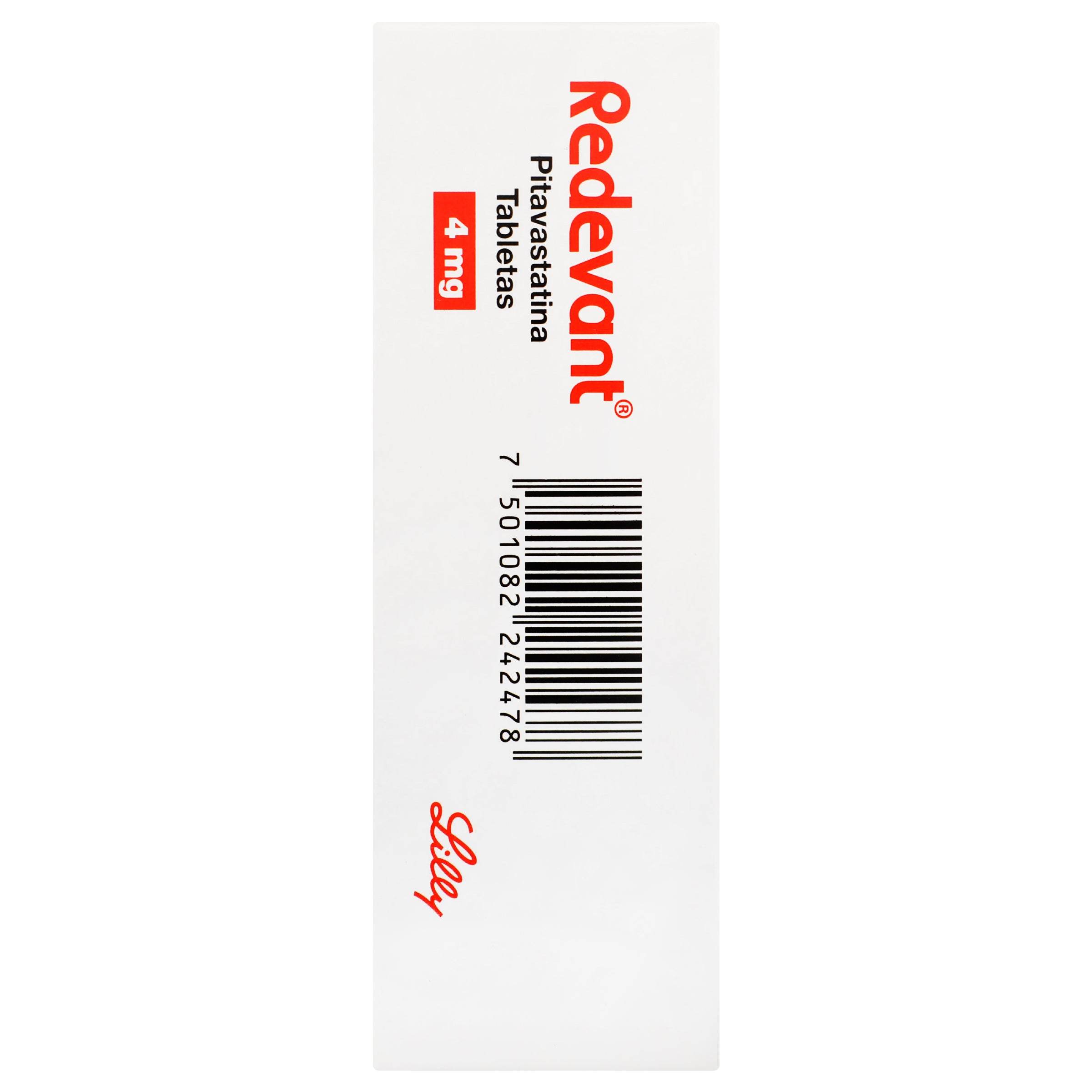 Redevant 4Mg Con 28 Tabletas (Pitavastatina) — WeCare Pharma